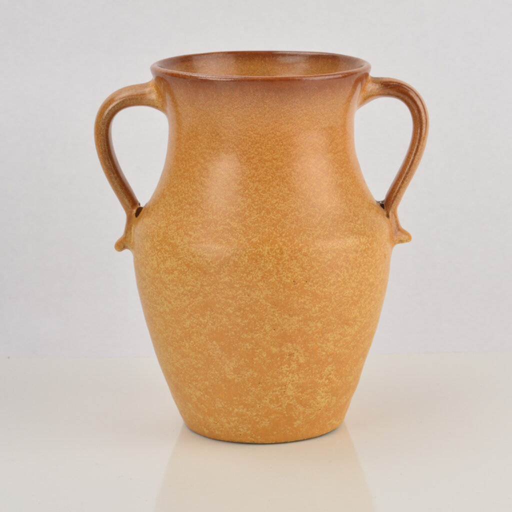 Waco-Bybee Two Handled Vase Butterscotch Glaze - Only Clay